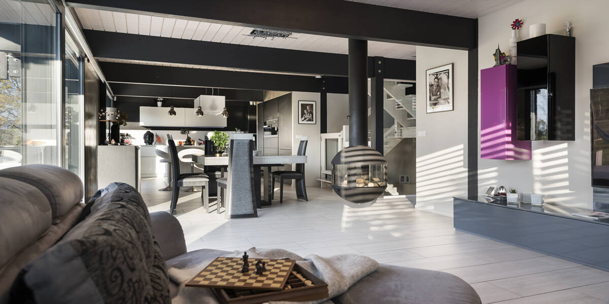 Maison au calme avec lumière naturelle | Réalisation Maison Dunoyer