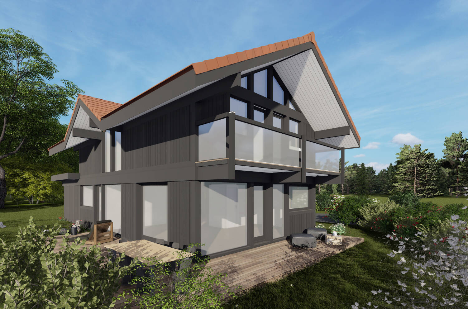 Maison bois contemporaine Dunoyer | Dingy-Saint-Clair | Proche Annecy