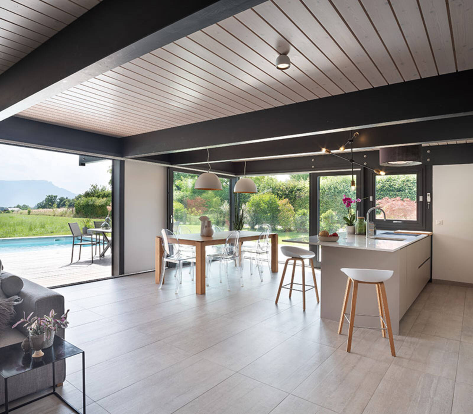 Maison vie dedans - vie dehors | Construction Maisons Dunoyer