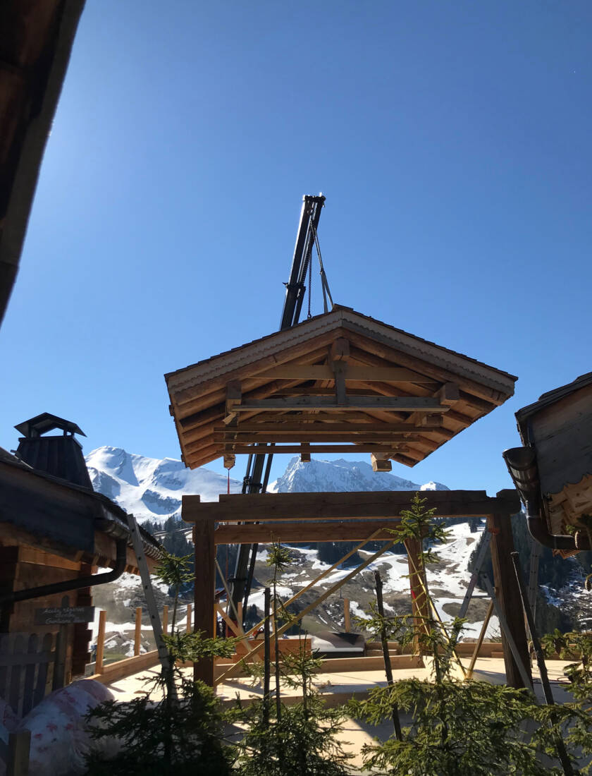 Réalisation restaurant Marc Veyrat | Charpente | Ateliers Dunoyer