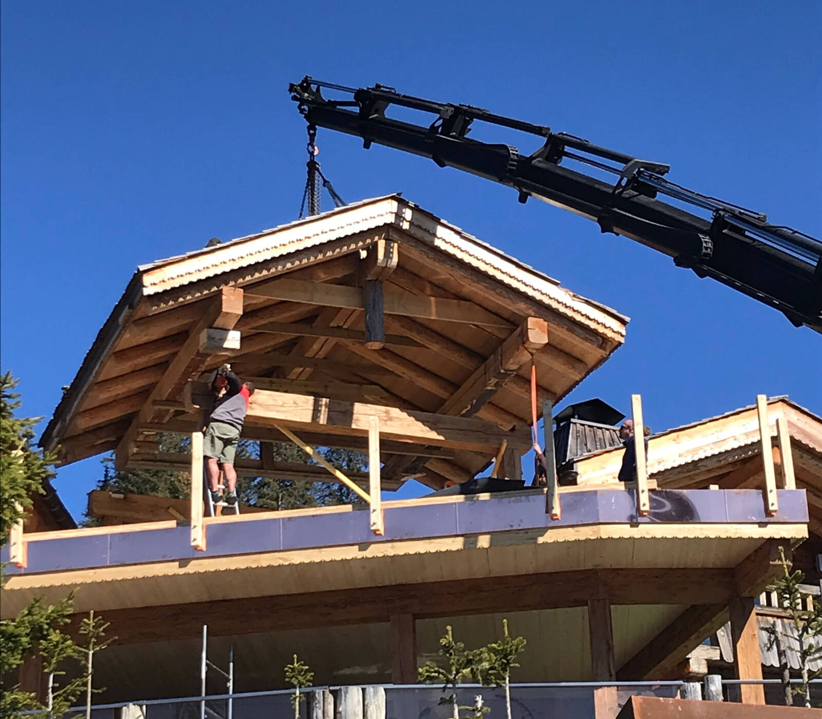 Réalisation restaurant Marc Veyrat | Charpente | Ateliers Dunoyer